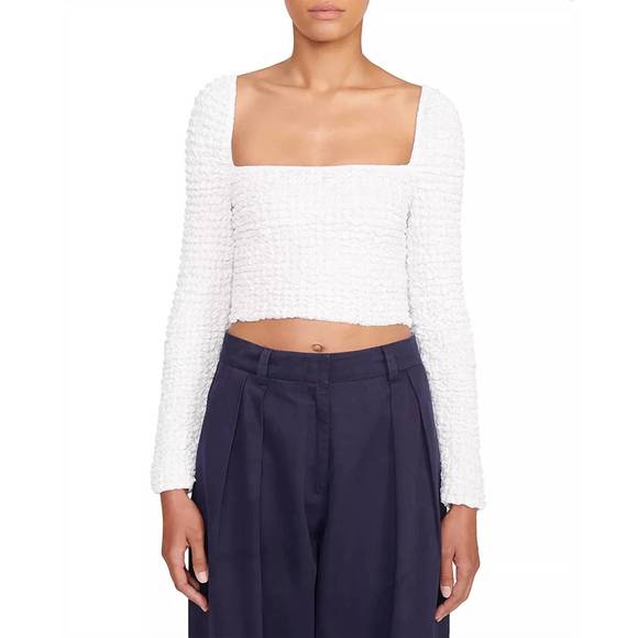 STAUD | Tops | New Staud Eleanora Top In White | Poshmark